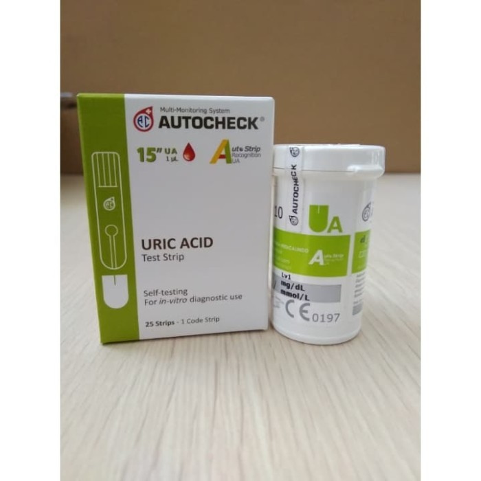 Jual STIK URIC ACID AUTOCHECK ISI 25 STRIP | STIK ASAM URAT AUTOCHECK ...