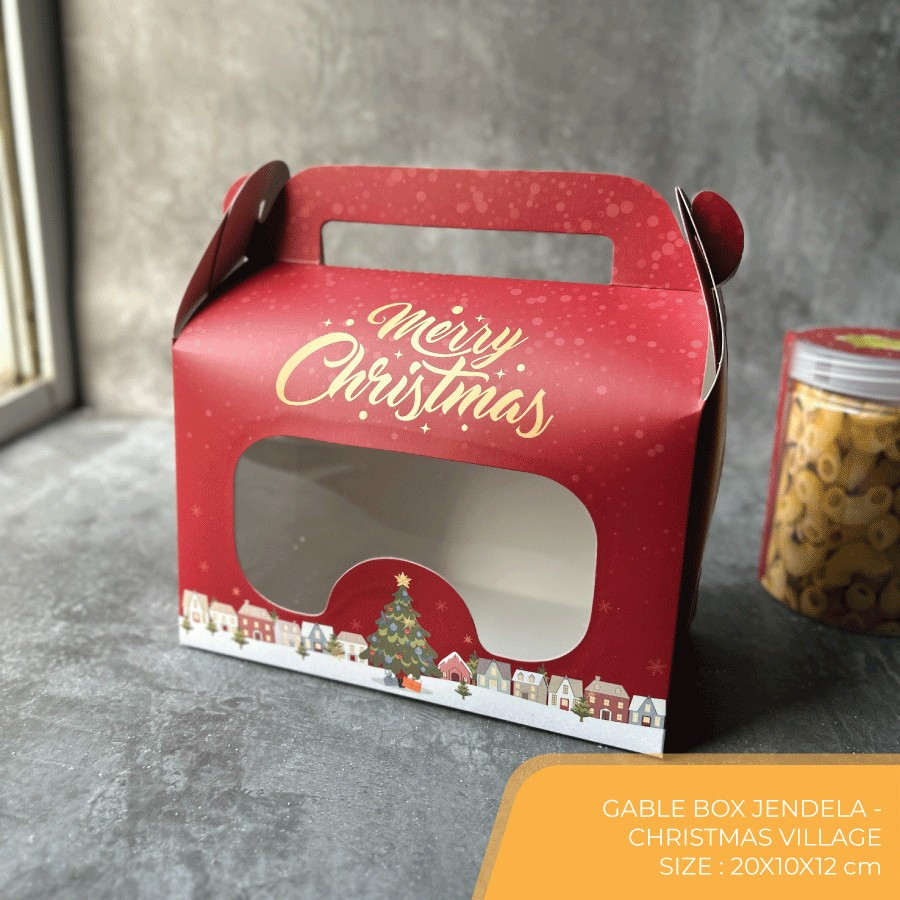 Jual 5 Pcs Box Packaging Hampers Kue Kering Edisi Natal Kotak Cookies ...