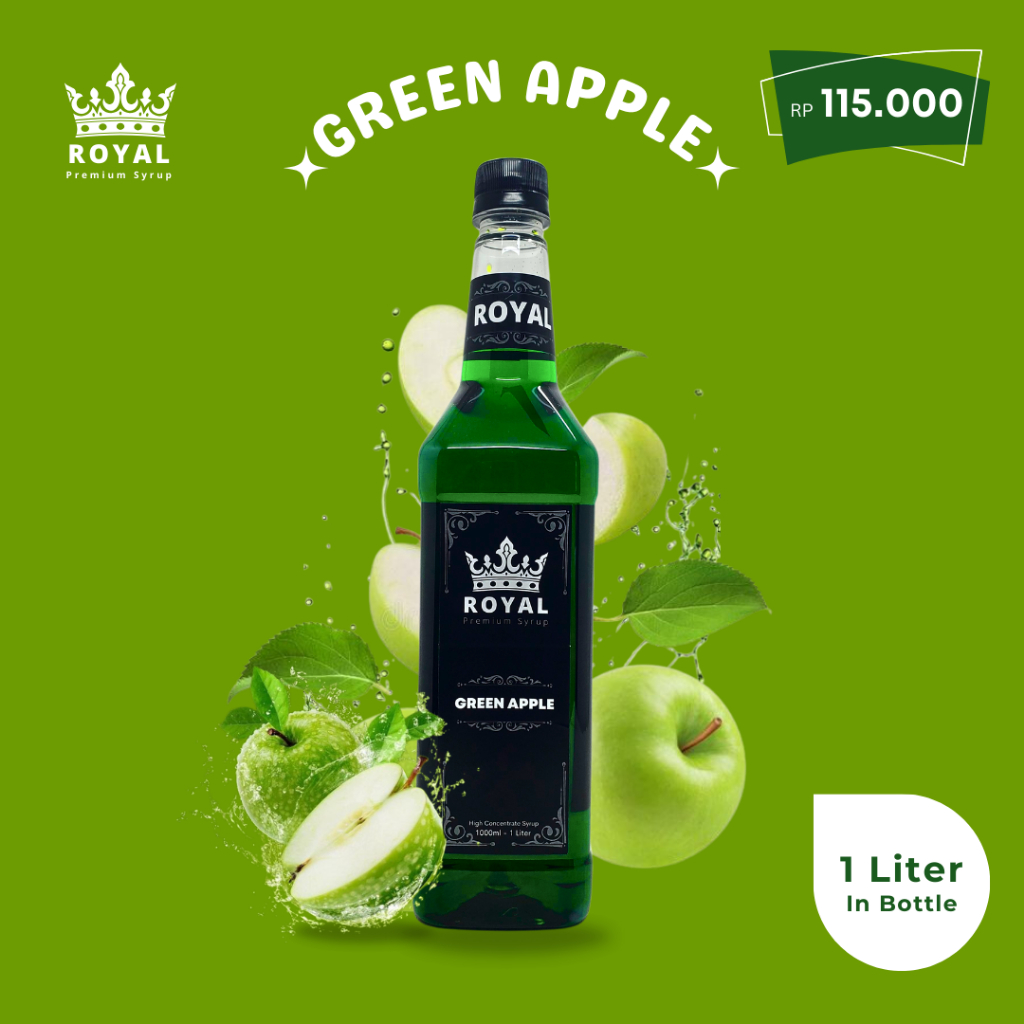 Jual Royal Green Apple Syrup - Sirup Apel Hijau (Premium Quality ...