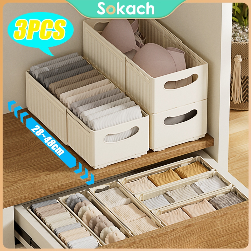 Jual 6PCS Storage Box Kotak Penyimpanan 3PCS Lemari Fleksibel Kotak 28 ...