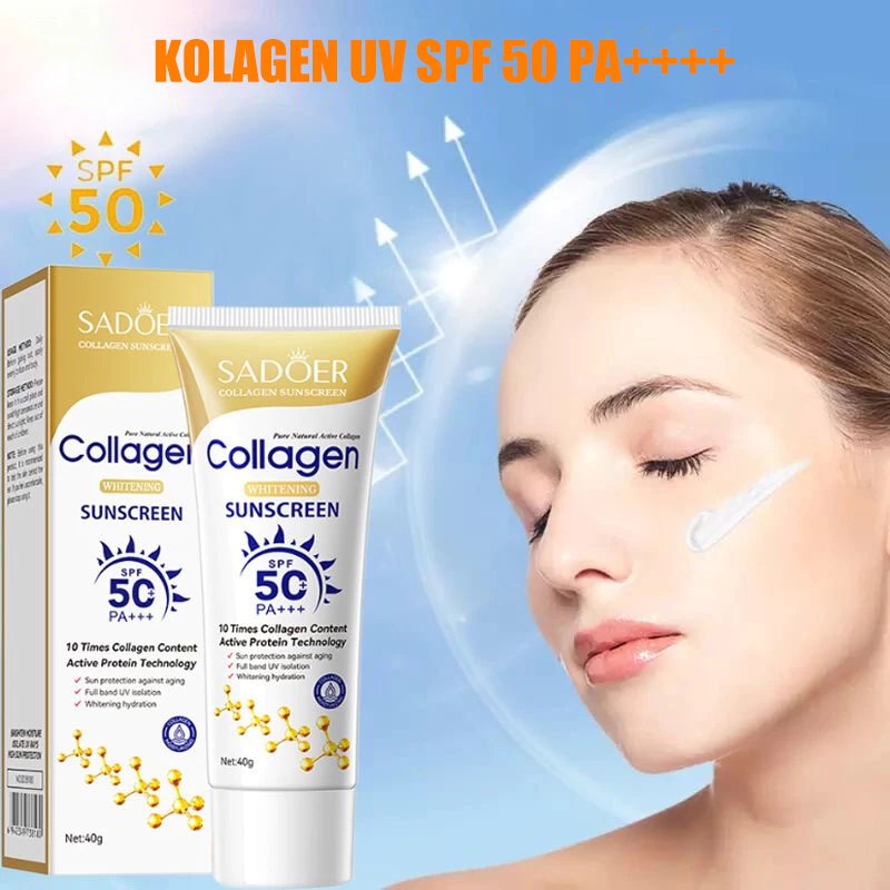 Jual 40g Collagen Water Sunscreen Spf 50+ Pa+++ Sunscreen Cream ...