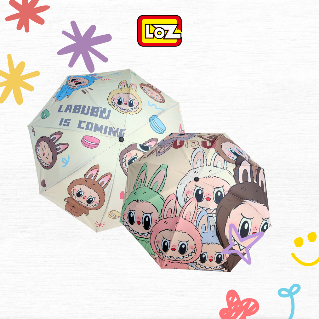 Jual LABUBU Payung Lipat Manual Motif Labubu | Shopee Indonesia