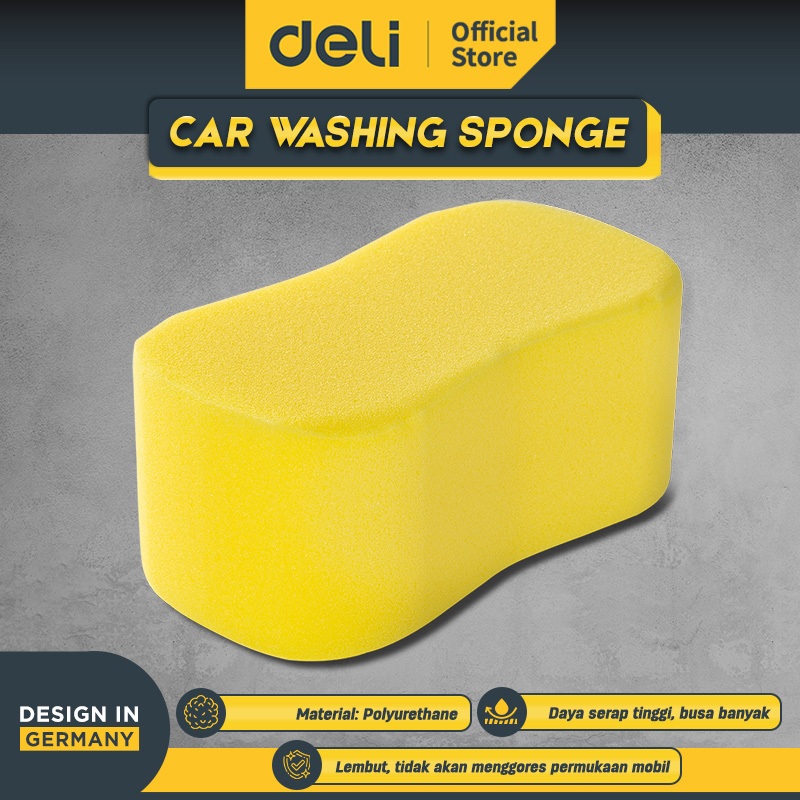 Jual Deli Washing Sponge / Spons Cuci Mobil 18cm Daya Serap Tinggi ...