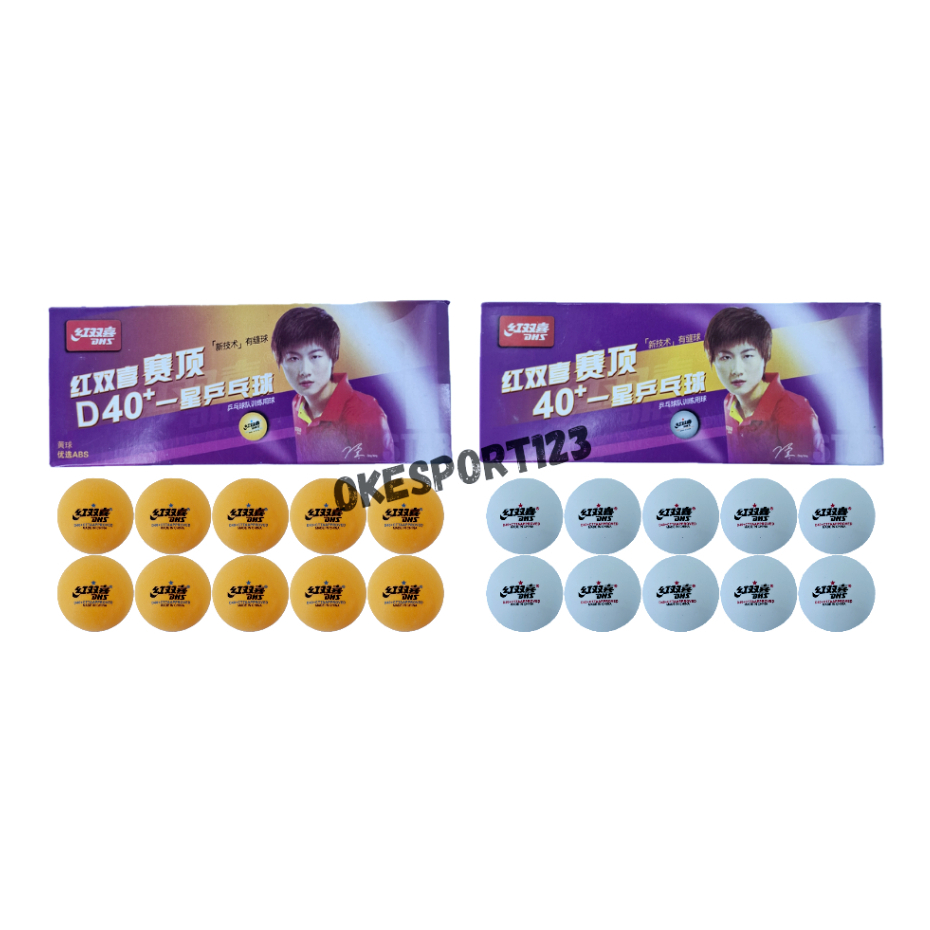 Jual BOLA PINGPONG ISI 10 DHS 1 STAR D40+ / BOLA TENIS MEJA ISI 10 DHS 1 STAR D40+ – cocok untuk ...