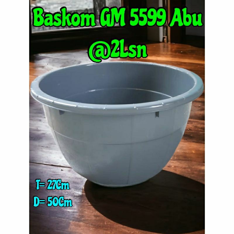 Jual Baskom 5599 Abu GM / Ember Plastik Besar Serbaguna | Shopee Indonesia
