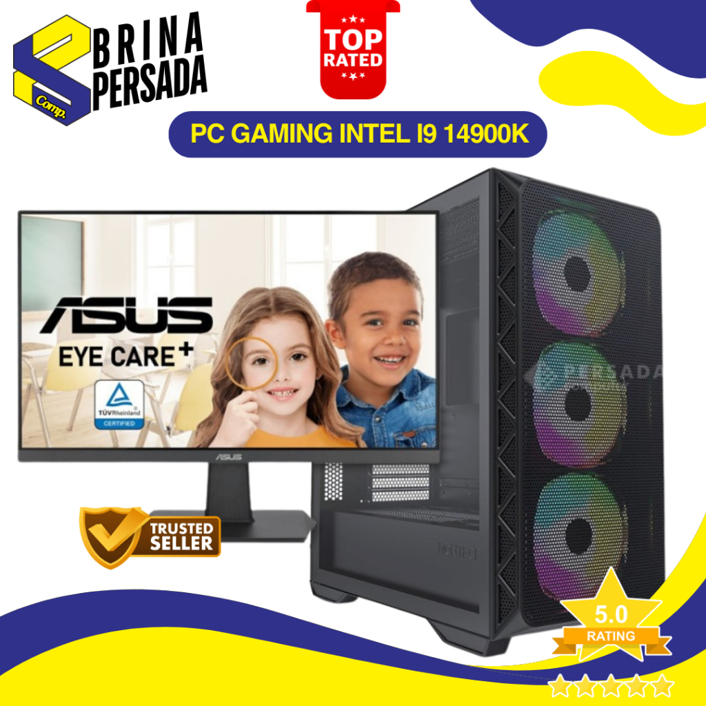 Jual PC Gaming Intel i9 14900K | RTX 3050 | 32GB I 1TB NVME - Full Set ...