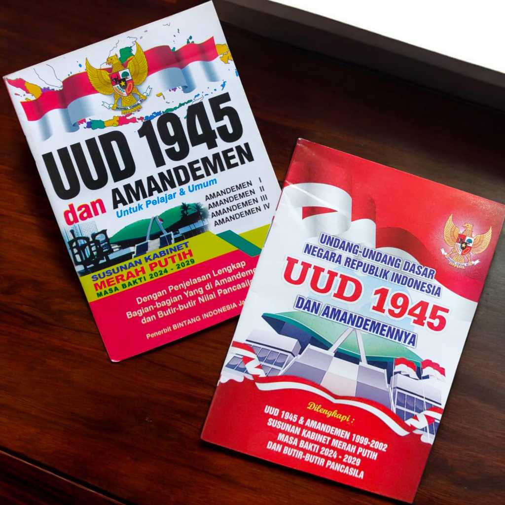Jual buku undang-undang dasar 1945 dan amandemen (10x14cm) | Shopee Indonesia