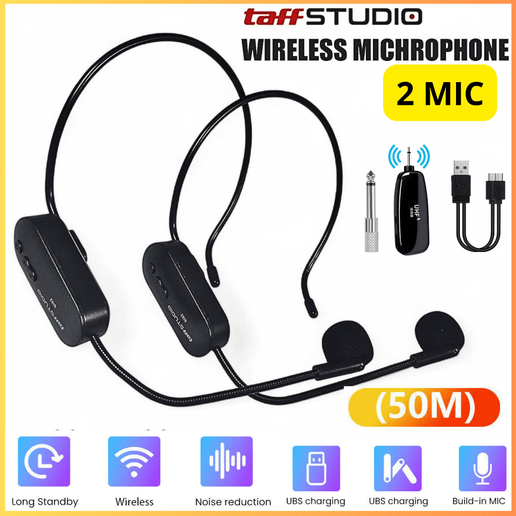 Jual KIRIM CEPAT TaffSTUDIO Mic Microphone Wireless bando imam masjid terbaik jarak jauh ...