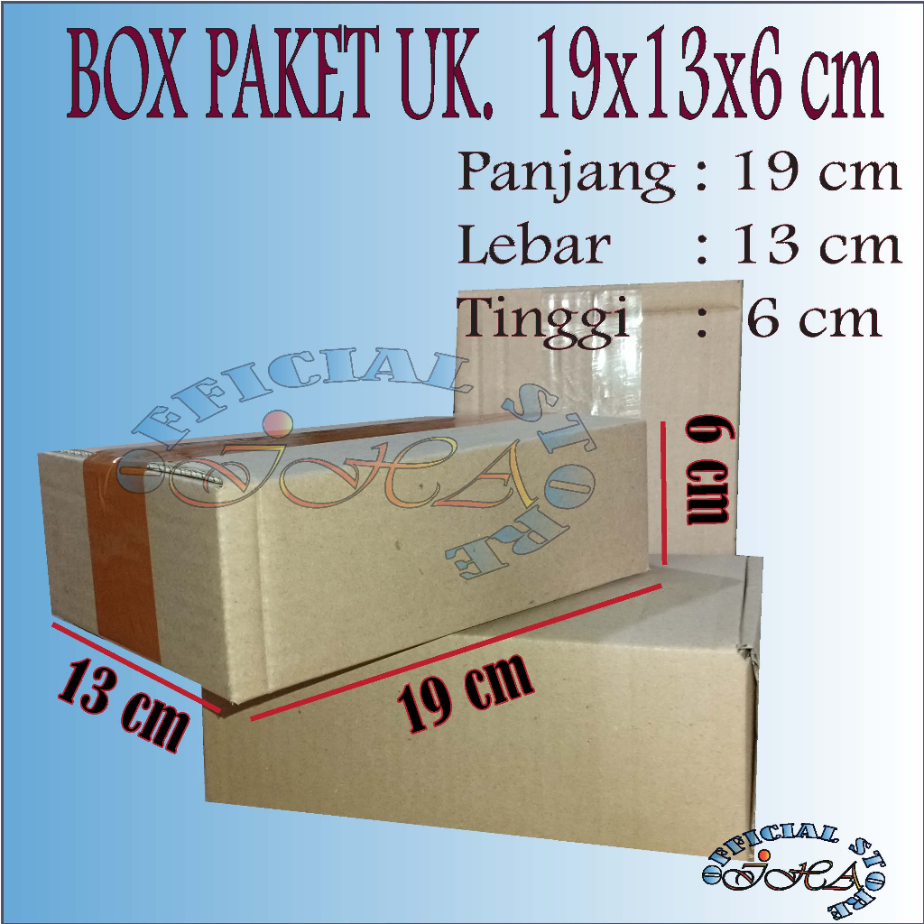 Jual Kardus packing ukuran 19x13x6 cm box paket online murah dus ...