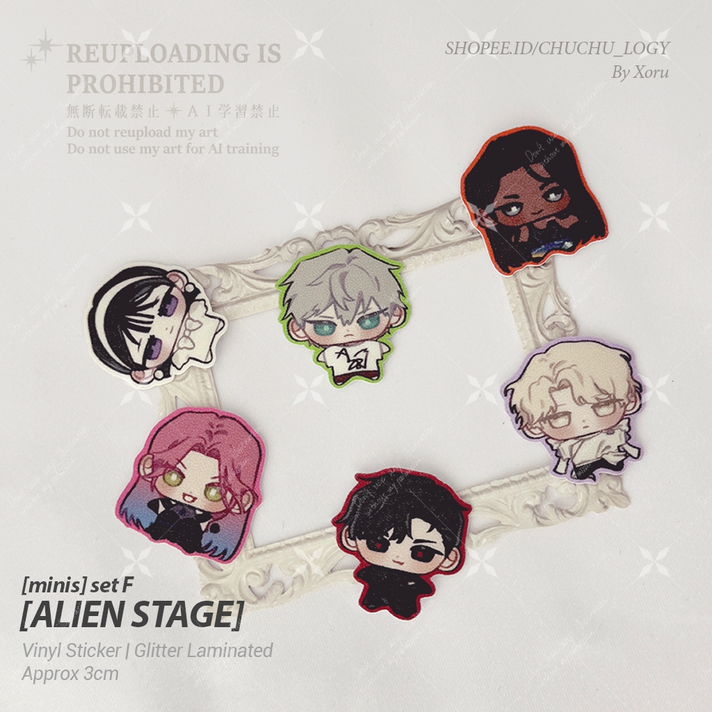 Jual Alien Stage [ Minis ] Sticker Vinyl Glitter by Xoru | Shopee Indonesia