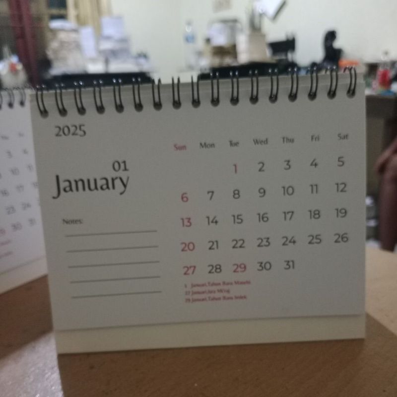 Jual TERMURAH] Custom kalender spiral 2025 kalender meja custom minimal ...