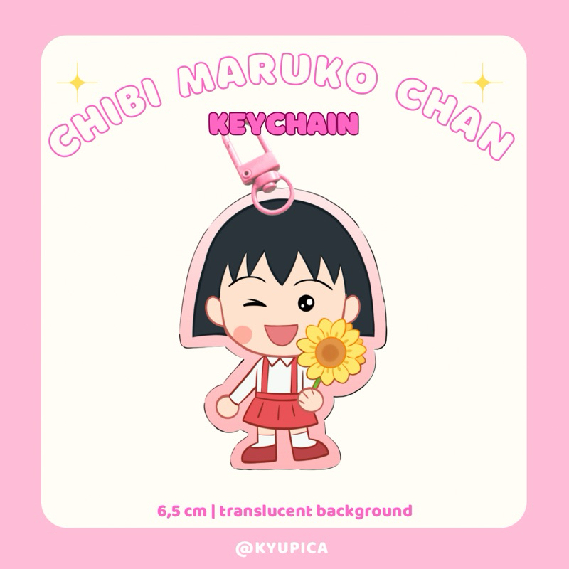 Jual Chibi Maruko chan Keychain | art by kyupica | Shopee Indonesia