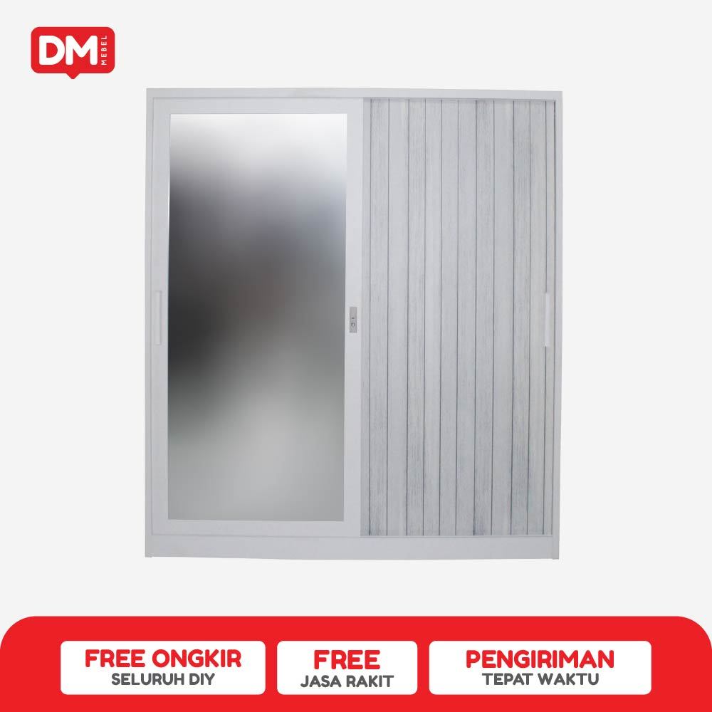 Jual DM Mebel Lemari Besi Sliding Pintu 2 Forte SL 161 A | Shopee Indonesia