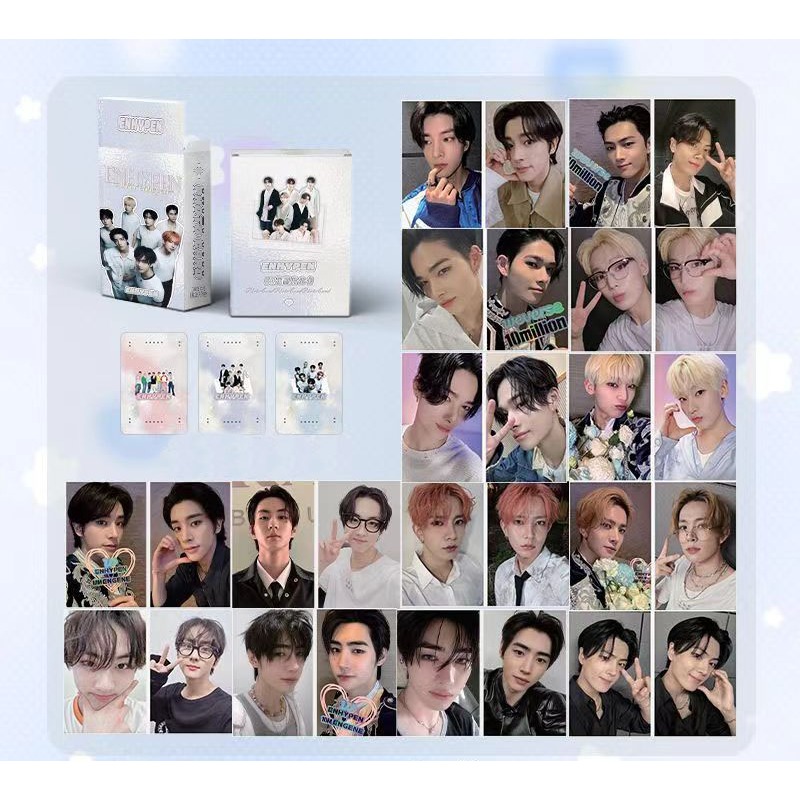 Jual [50pcs] HOLOGRAM PACK PHOTOCARD ENHYPEN PUTIH MUKA ORANG HOLO ...