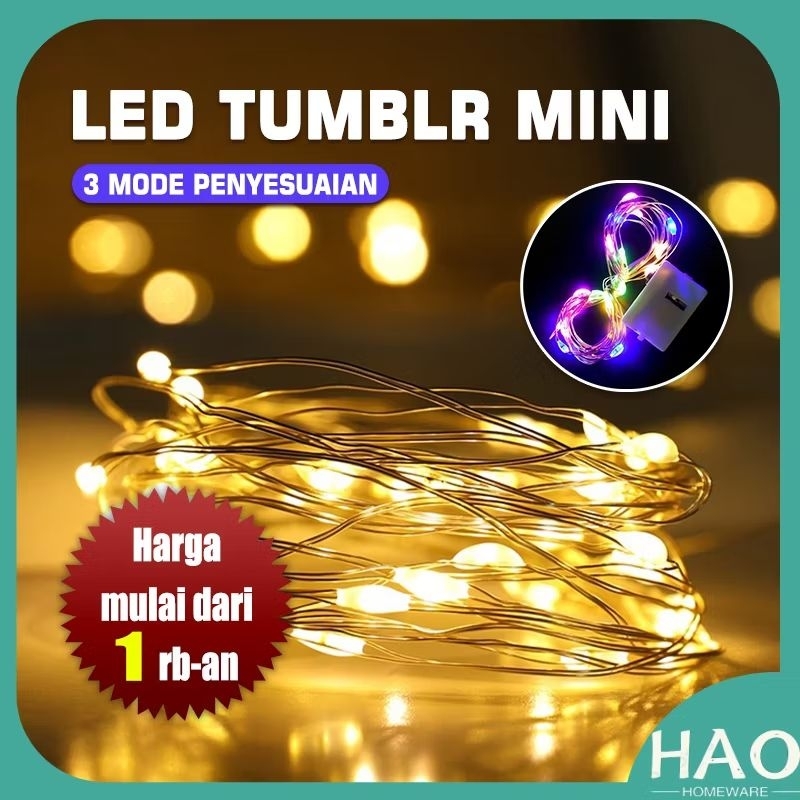 Jual Lampu LED Tumblr Kawat Mini 3 Meter / Lampu Fairy Light / Lampu ...