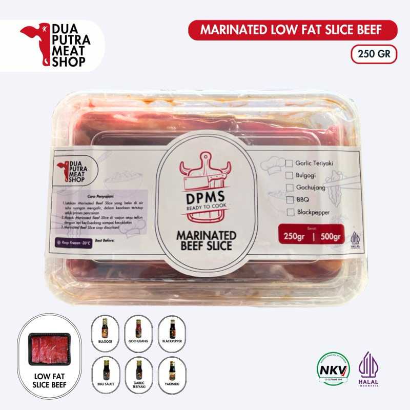 Jual Marinated Low Fat Wagyu Beef Slice 250gr | Daging Marinasi Rendah ...