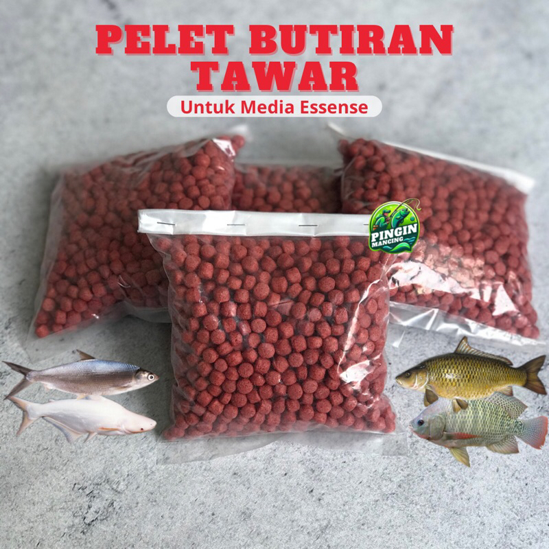Jual Umpan Ikan Bandeng Patin Tombro Nila Pelet Butiran Media Essen | Shopee Indonesia