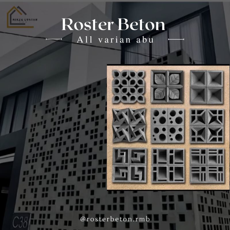 Jual roster beton, roster minimalis, roster lubang angin, ventilasi ...