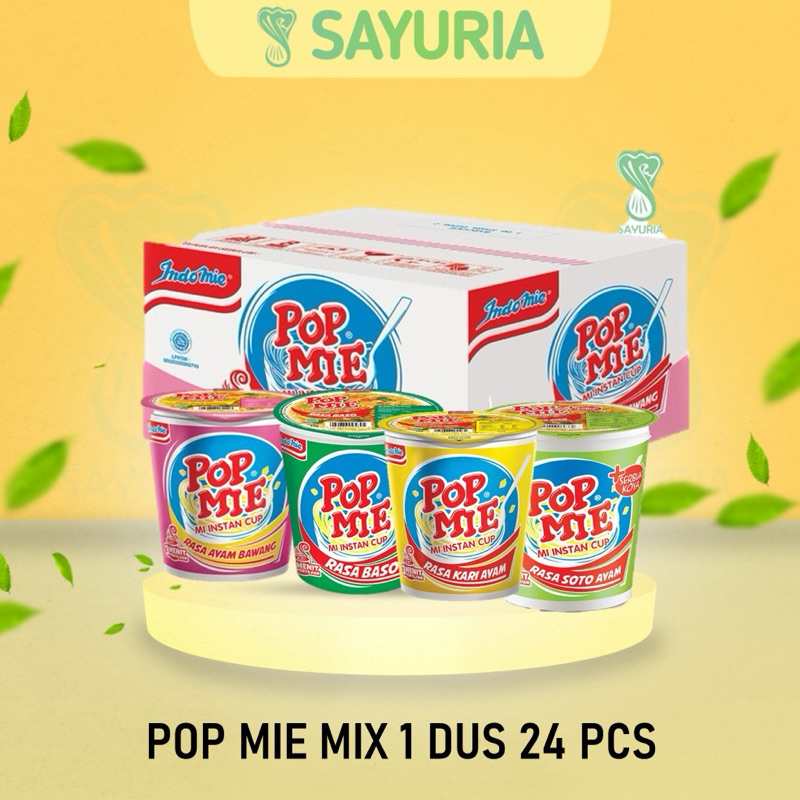 Jual POP MIE MIX CAMPUR ISI 24 PCS | Shopee Indonesia