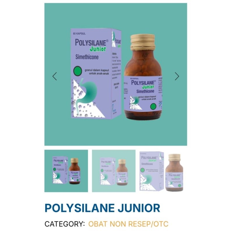 Jual POLYSILANE JUNIOR 40 MG BOTOL 60 KAPSUL | Shopee Indonesia