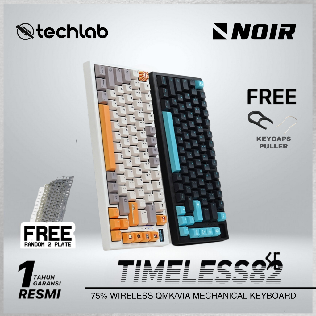 Jual Noir Timeless82 / Timeless 82 Wireless Mechanical OLED Keyboard ...