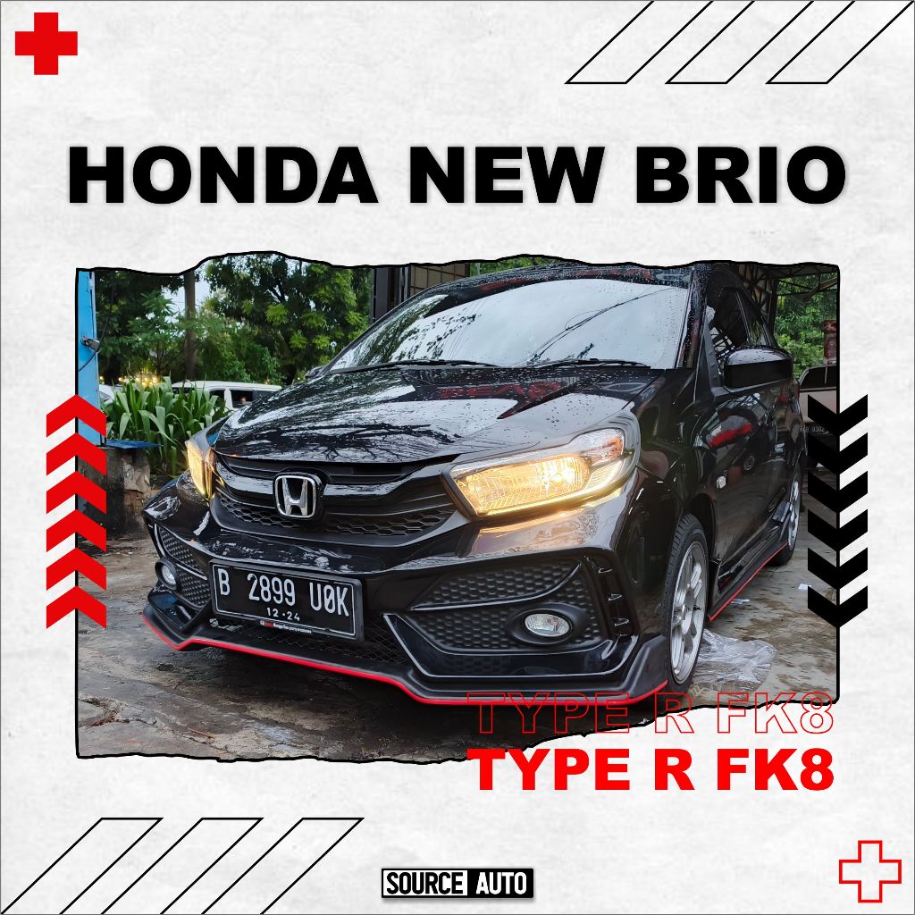 Jual BUMPER TYPE R FK8 HONDA NEW BRIO | Shopee Indonesia