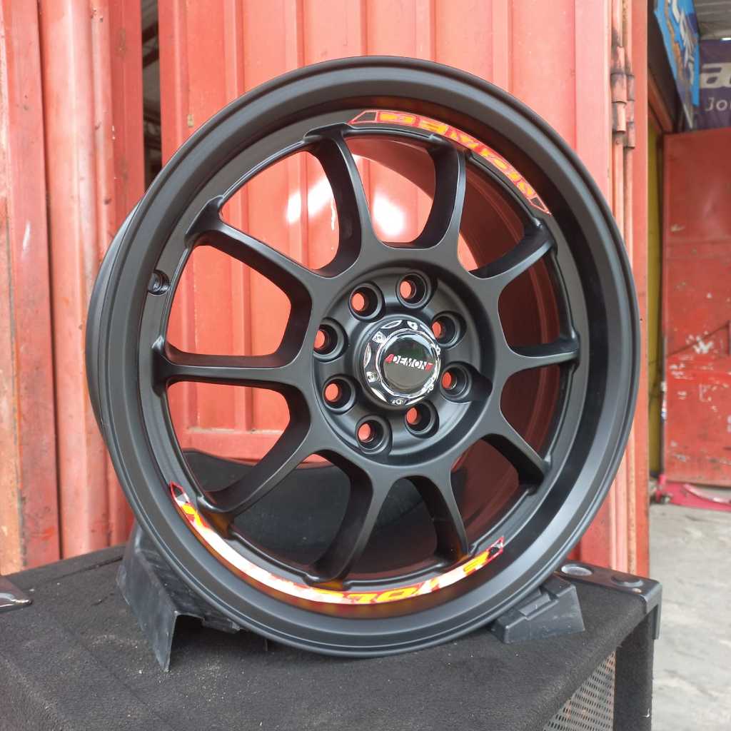 Jual VELG VENOM R15 Hol 8 Warna Hitam Satin | Shopee Indonesia