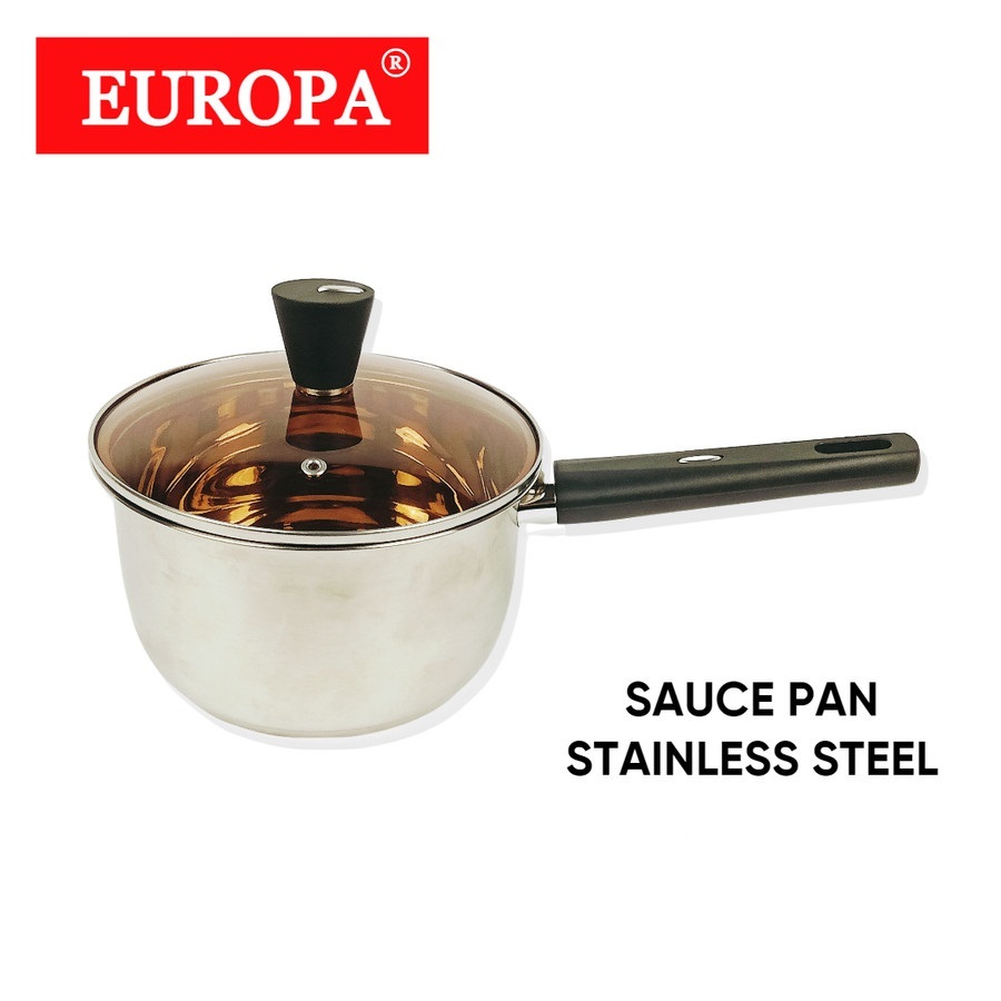 Jual EUROPA Sauce Pan Stainless Steel High Quality Panci Susu Ukuran ...