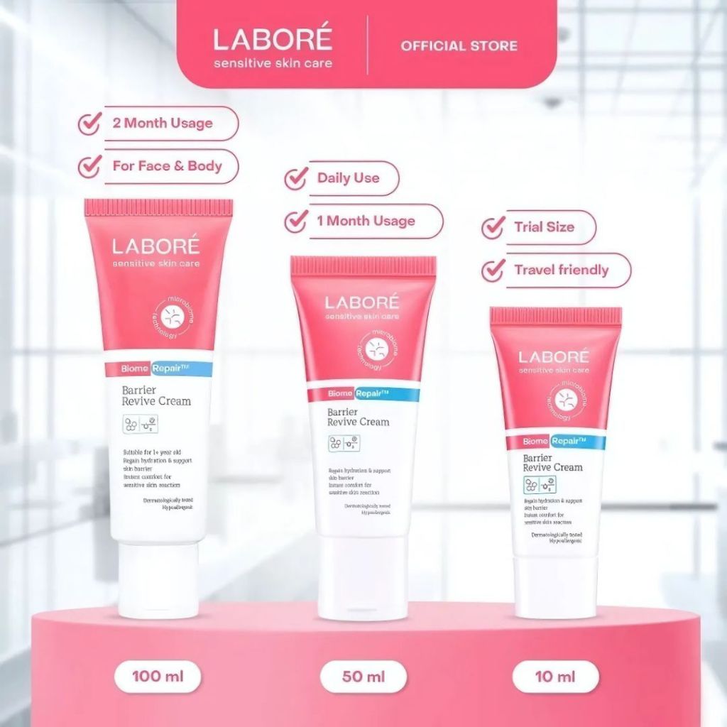 Jual LABORE BiomeRepair Barrier Revive Cream Netto 100 mL & 50 mL & 10 ...