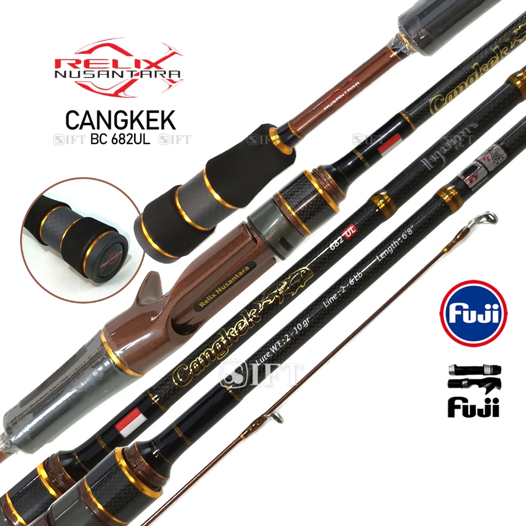 Jual Joran BC Relix Nusantara CANGKEK GEN-S Full Fuji + Seat | Shopee ...