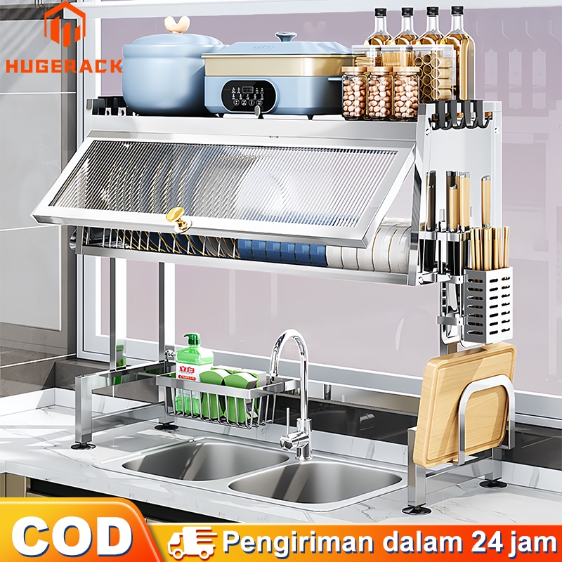Jual Rak Wastafel Dapur Rak Piring Wastafel Stainless Steel Rak Piring ...