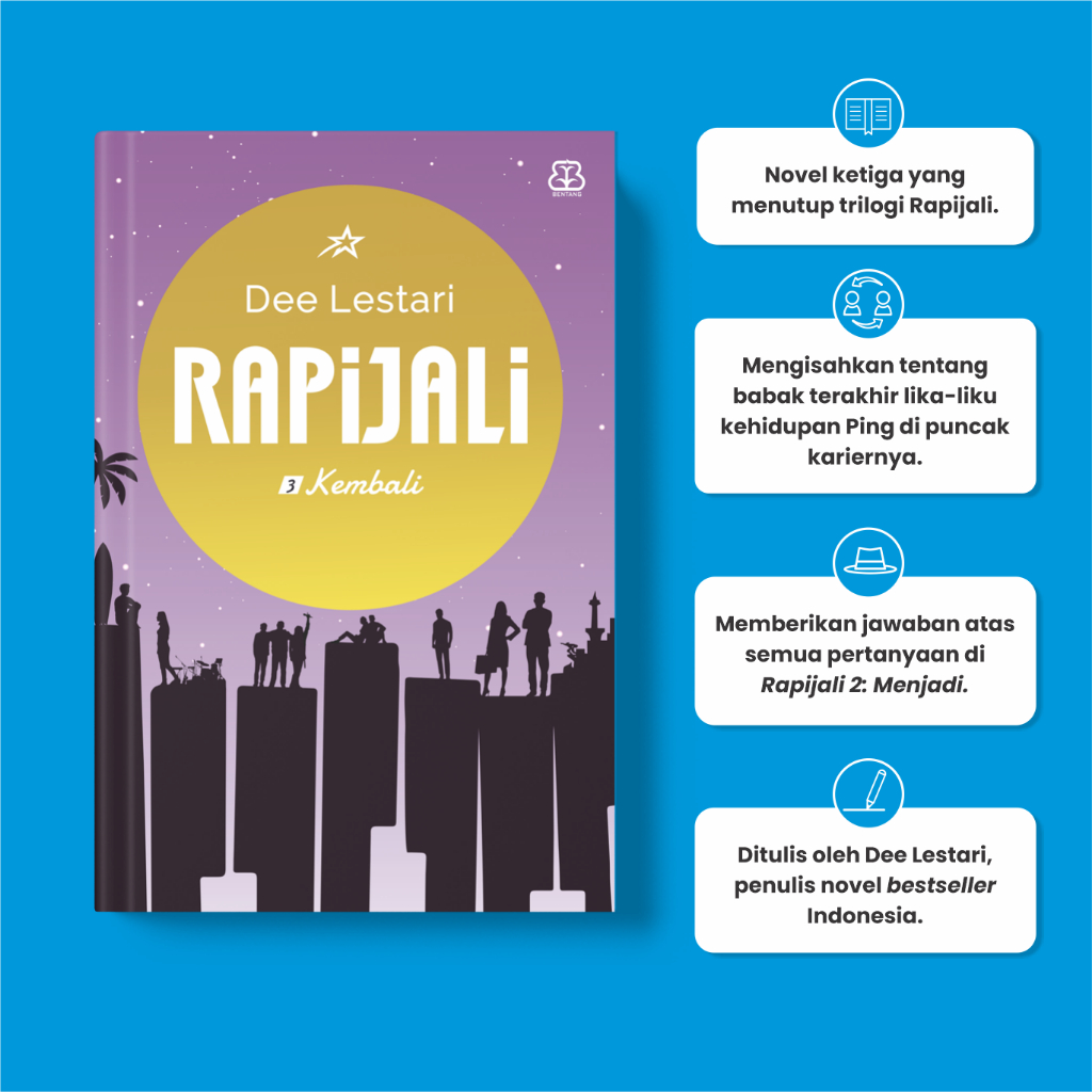 Jual [Bentang] Buku Novel | Rapijali 3 - Dee Lestari | Shopee Indonesia