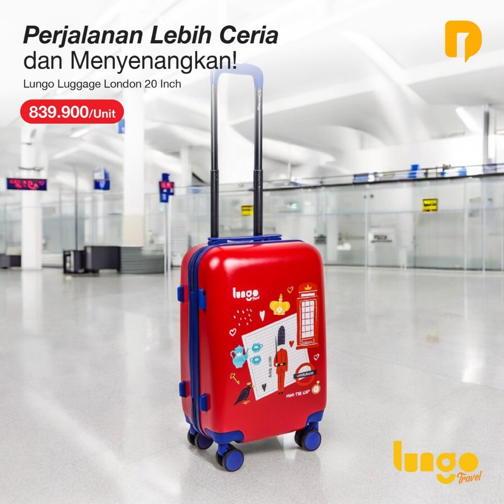 Jual Koper Lungo Luggage London 20 Inch | Shopee Indonesia