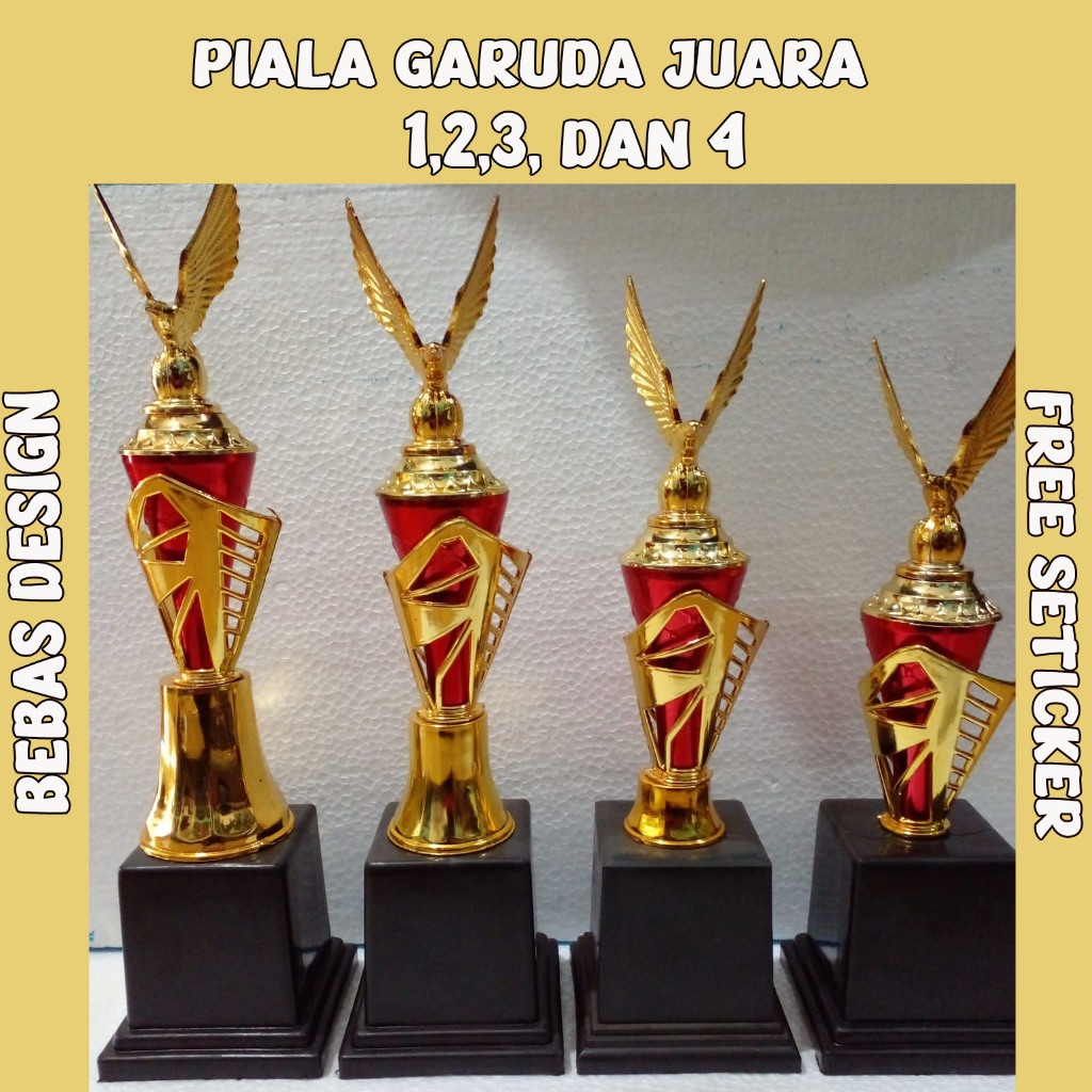 Jual Piala Lomba Juara 1 2 3 4 (GARUDA BODY MERAH RASER) "costum" FREE ...