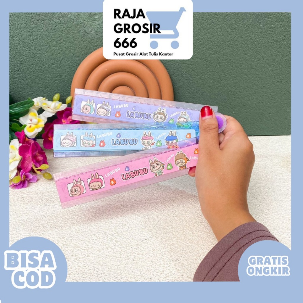 Jual PENGGARIS LIPAT 30 CM GAMBAR LABUBU PGG-1622 RULER GARISAN LUCU ...