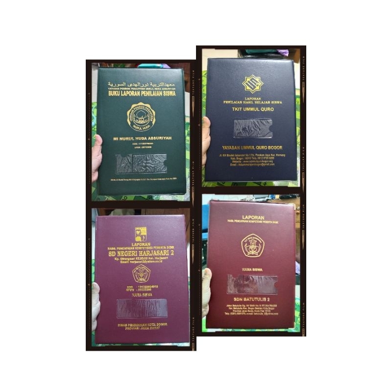 Jual Sampul Map Raport isi 20lembar Custom FREE DESIGN Murah ...