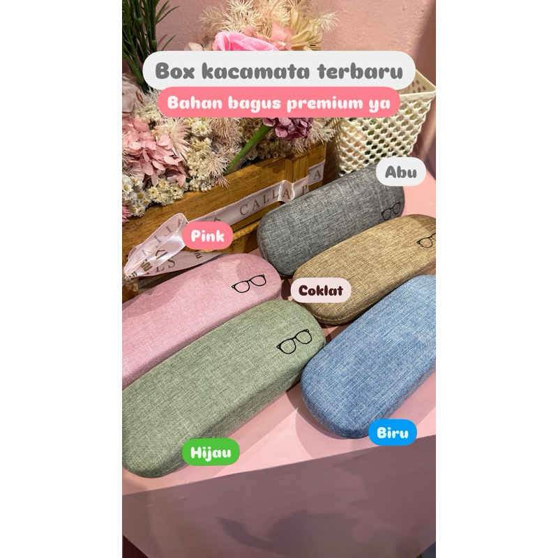 Jual box kacamata premium terbaru || tempat kacamata | Shopee Indonesia