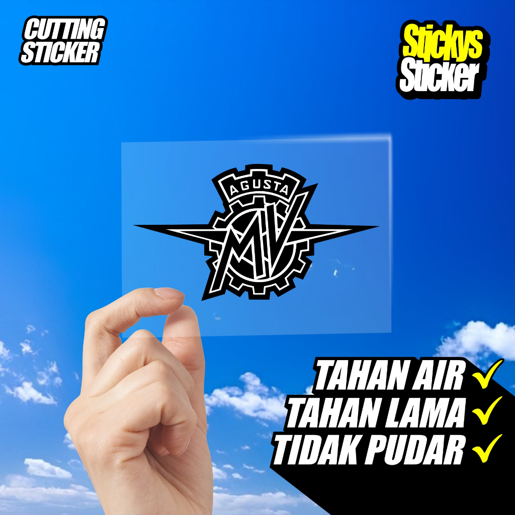 Jual Sticker logo MV AGUSTA cutting sticker MV AGUSTA 5 pilihan warna ...