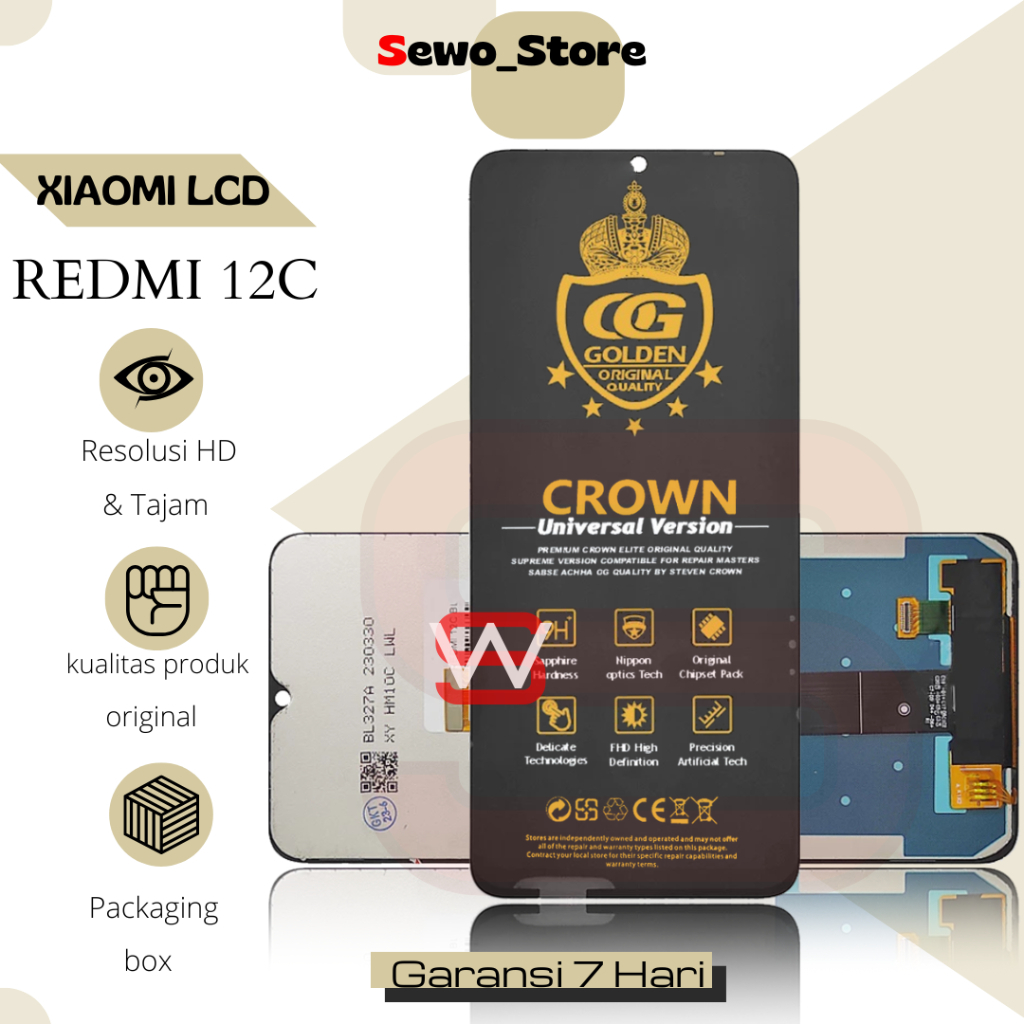 Jual LCD XIAOMI REDMI 12C / TOUCHSCREEN REDMI 12C / POCOPHONE C55 ...