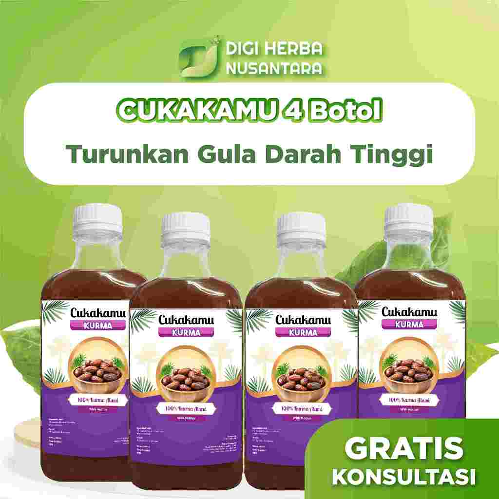 Jual CUKAKAMU Kurma 4 Botol - Atasi Diabetes Kontrol Gula Darah ...