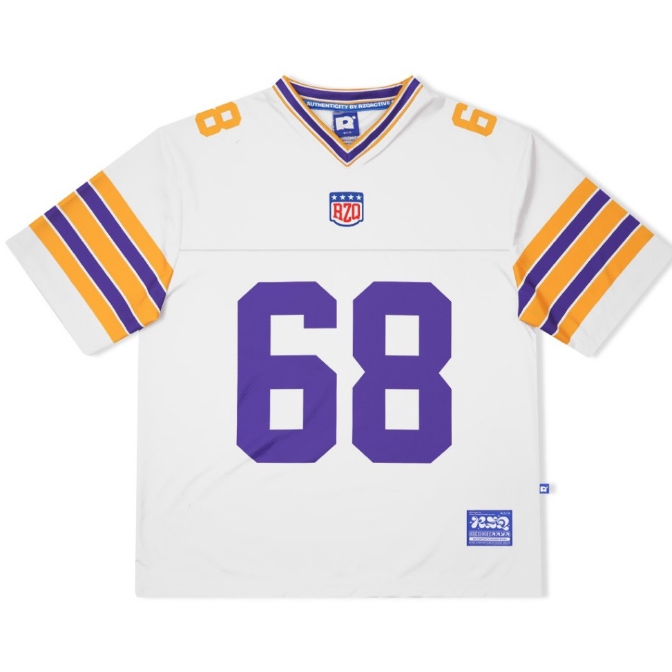 Jual KODE F27W RZQ Enzo White 68 Streetwear Jersey Oversize Boxy Fit ...