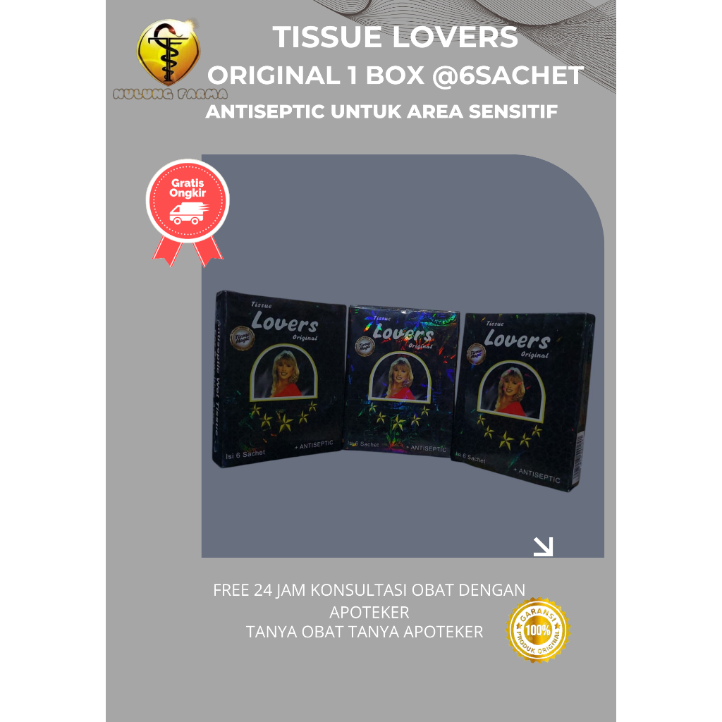 Jual TISSUE LOVERS ORIGINAL FOR MEN, TISSUE MAGIC ORIGINAL 1BOX@6 ...