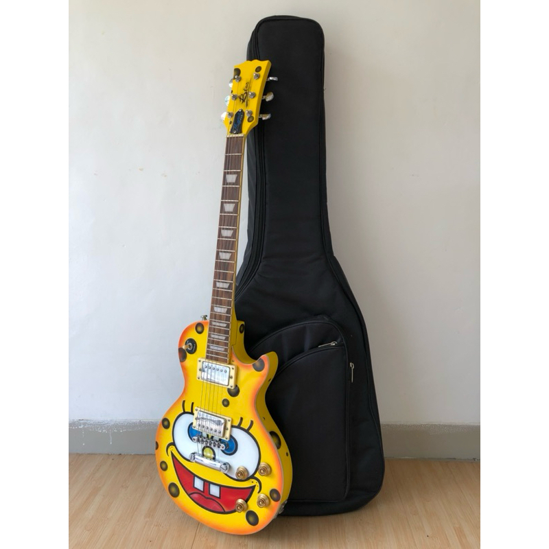 Jual Gitar Elektric Gibson Les paul (Spongebob) | Shopee Indonesia