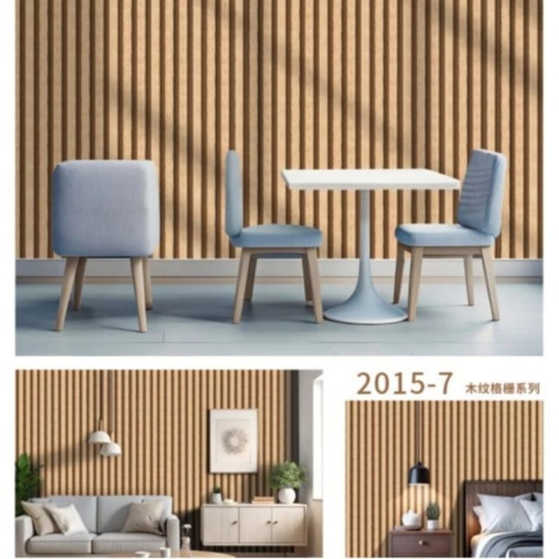 Jual WALLPAPER DINDING MURAH/WALLPAPER RUANGAN MOTIF PANEL DENGAN LEBAR ...