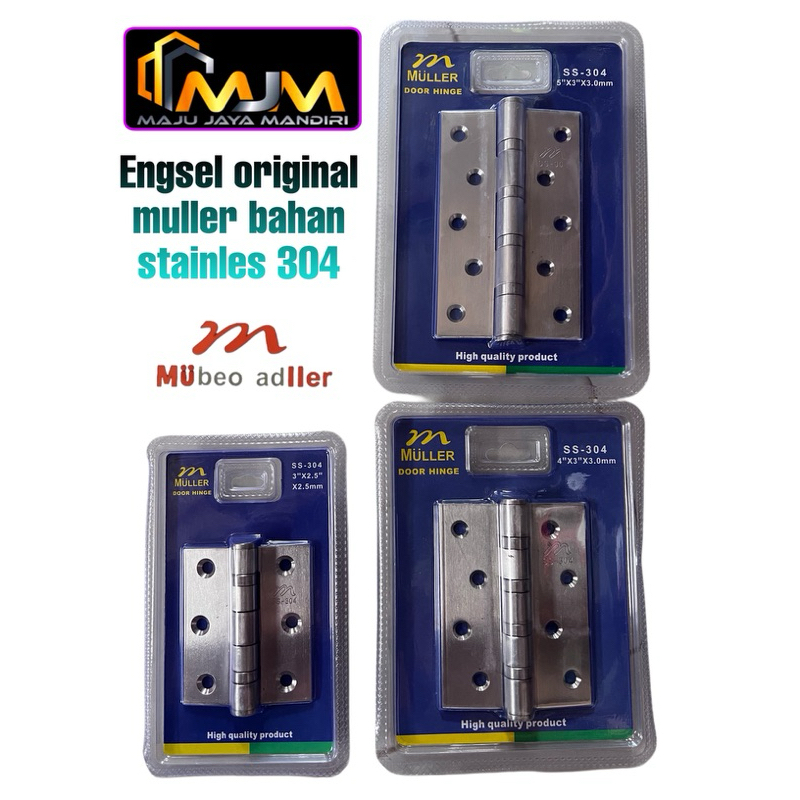 Jual Engsel Muller 5 inch 4 inch 3 inch Stainless 304 Original Engsel ...