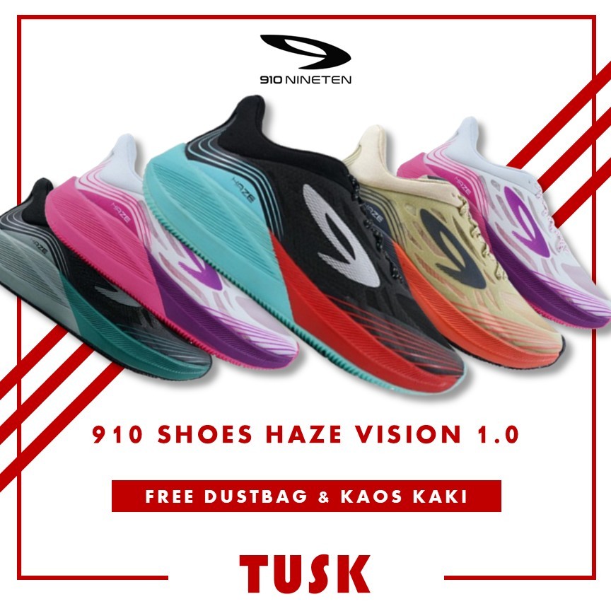 Jual Sepatu 910 Haze Vision 1.0 Original Sepatu Nineten Sport Running ...