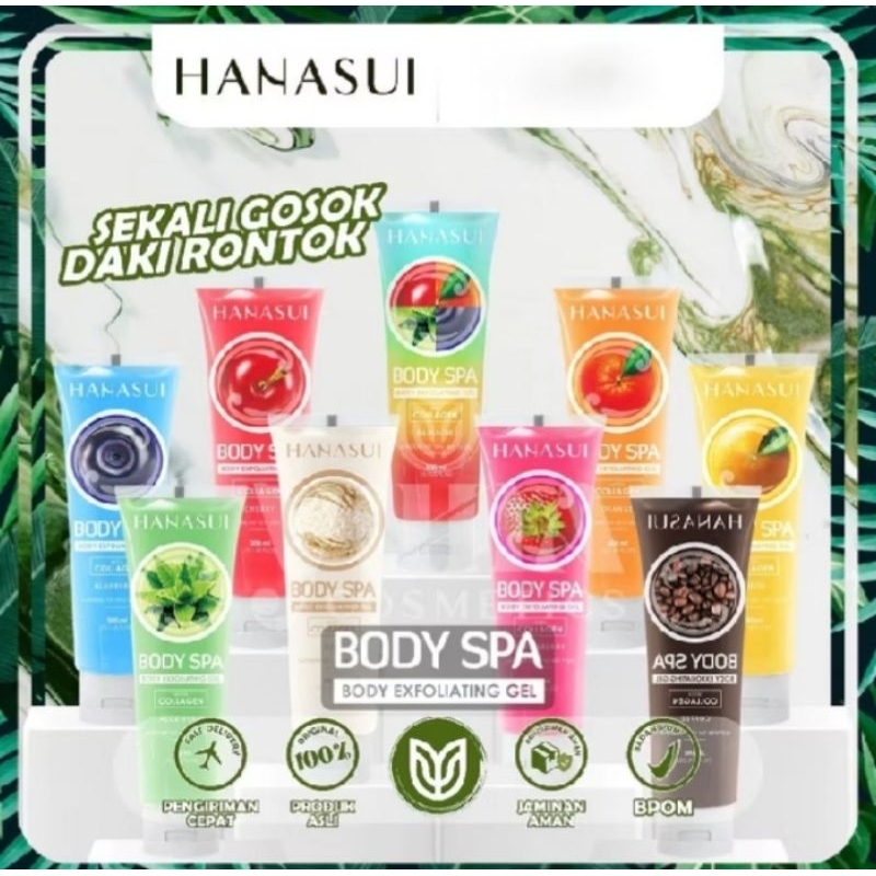 Jual Hanasui Body Spa Body Exfoliating Gel 130ml | Shopee Indonesia