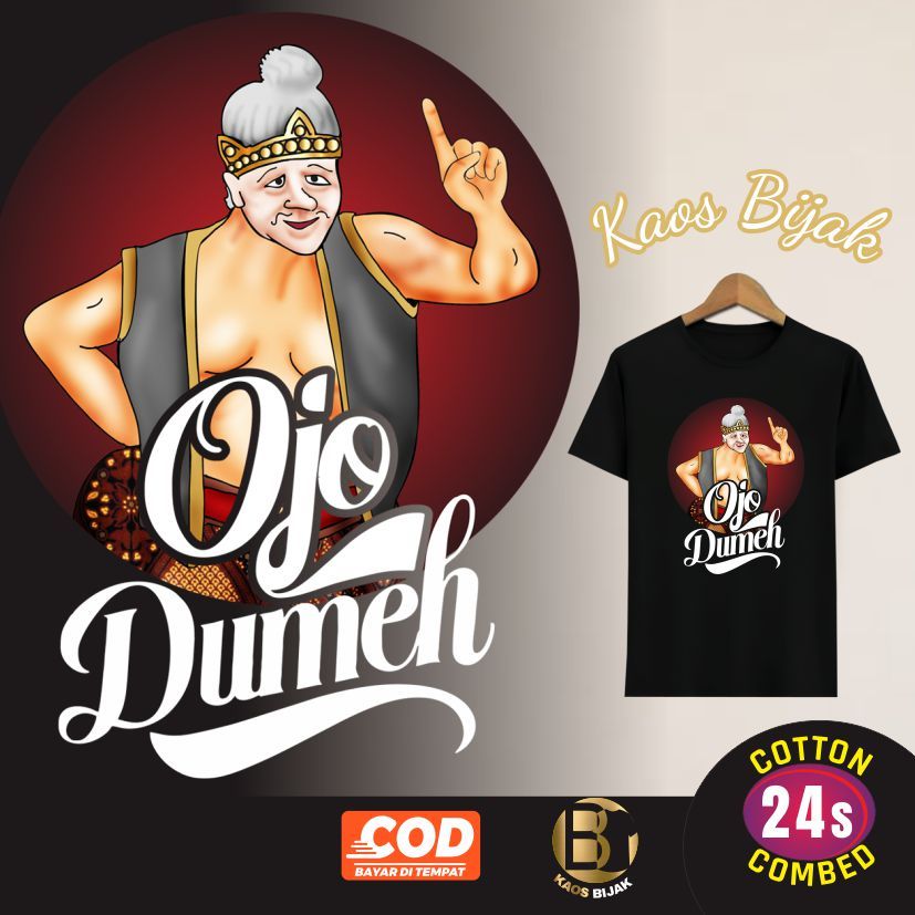 Jual Kaos Bijak Jawa Ojo Dumeh Motivasi Inspiratif Original Wayang Kartun | Shopee Indonesia