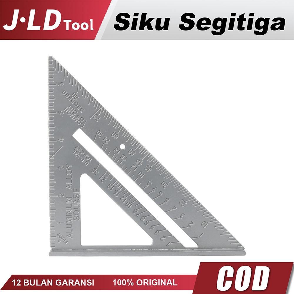 Jual JLD Penggaris Siku Segitiga 7-Inch Speed Square Penggaris Siku ...