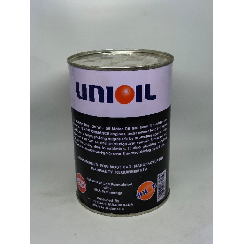 Jual OLI UNI OIL 20W-50 1LITER | Shopee Indonesia